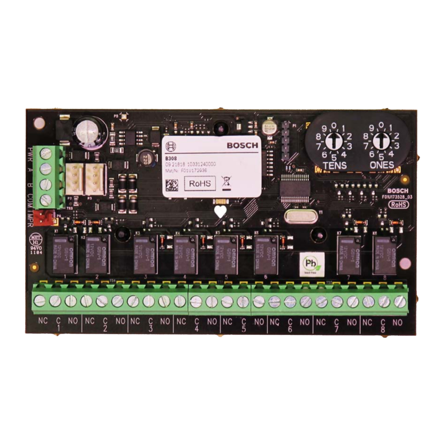 Bosch B308 - Octo-Output Module Installation Manual | ManualsLib