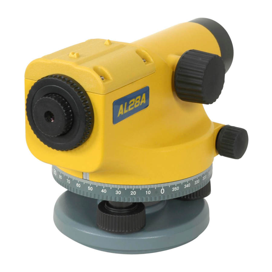 Spectra AL28M, AL20M, AL24M, AL24A, AL28A, AL32A - Auto Level User ...