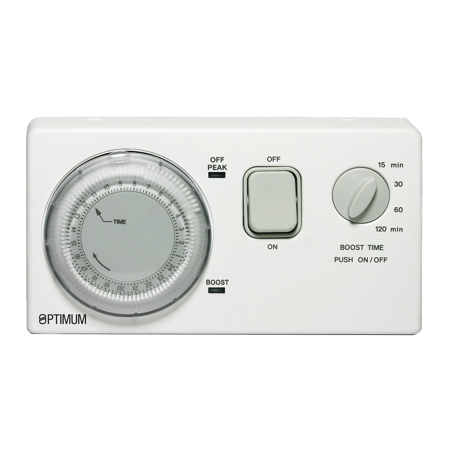 Optimum ECONOMY 7 - OP-ECOSAVE Multi Tariff Timer Manual | ManualsLib
