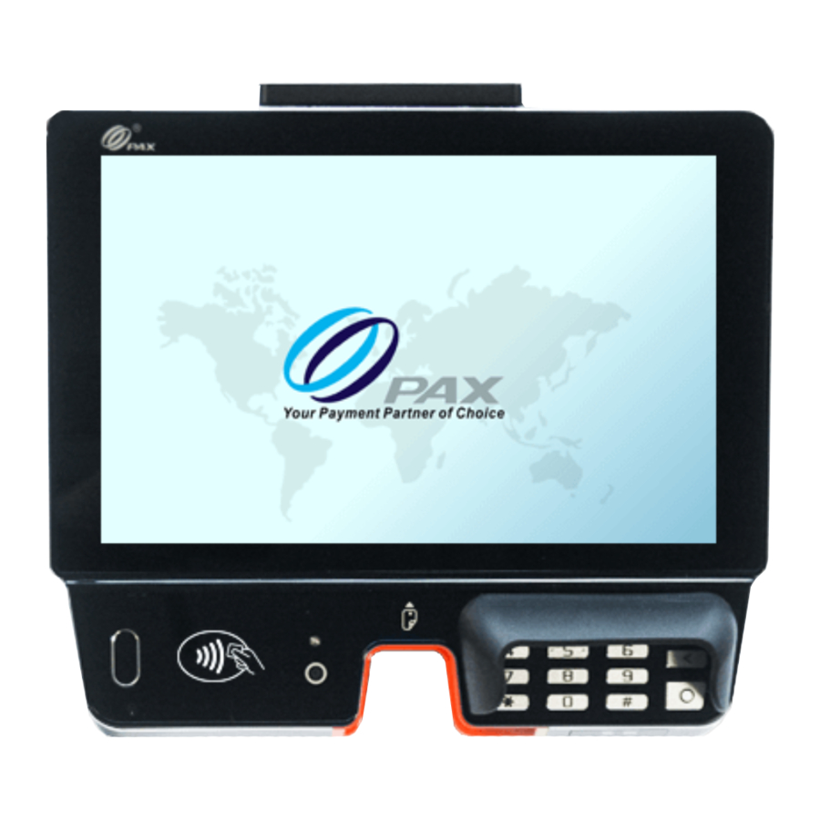 PAX Aries8 - Impressive Android Smart Tablet POS Terminal Quick Setup Guide | ManualsLib