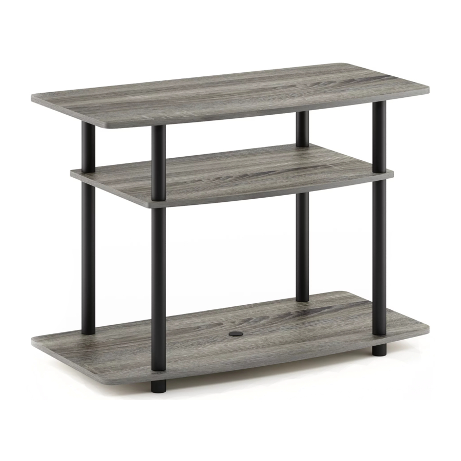 Furinno 13192 - Turn-N-Tube No Tools 3-Tier TV Stand Assembly Manual ...