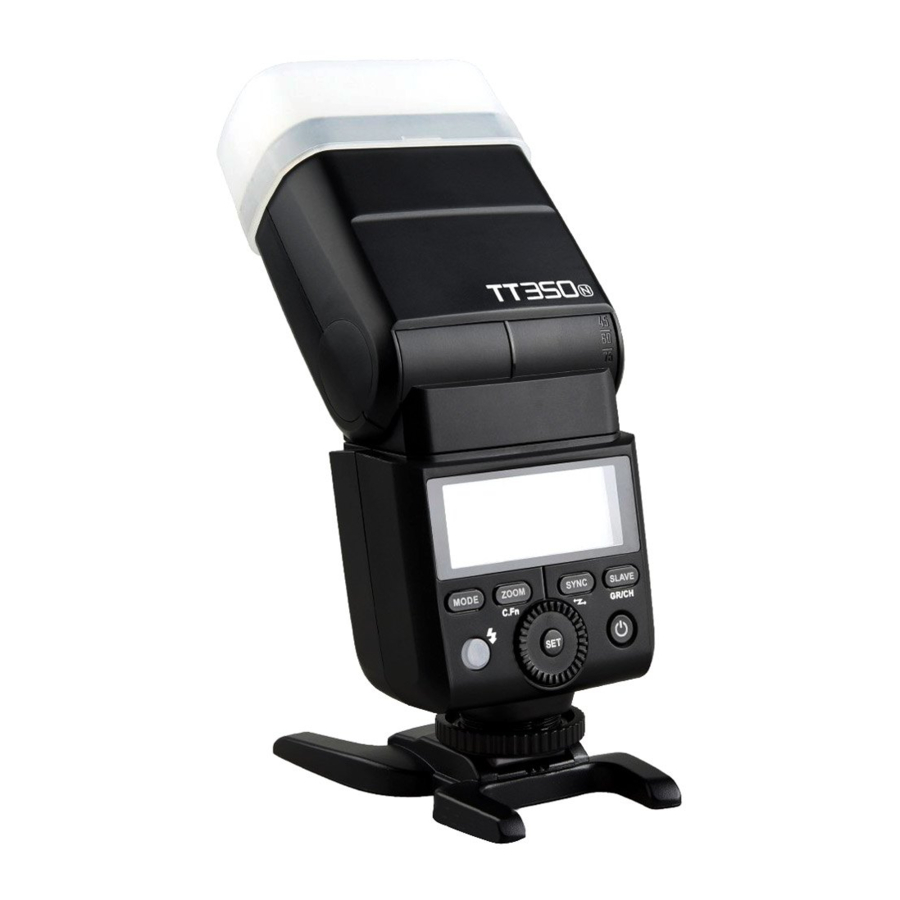 Godox TT350N - Thinklite TTL Camera Flash For Nikon Manual | ManualsLib