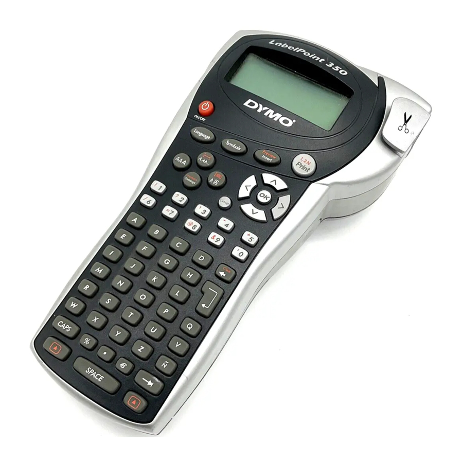 Dymo LabelPoint 350 - Electronic Thermal Labelmaker Manual | ManualsLib