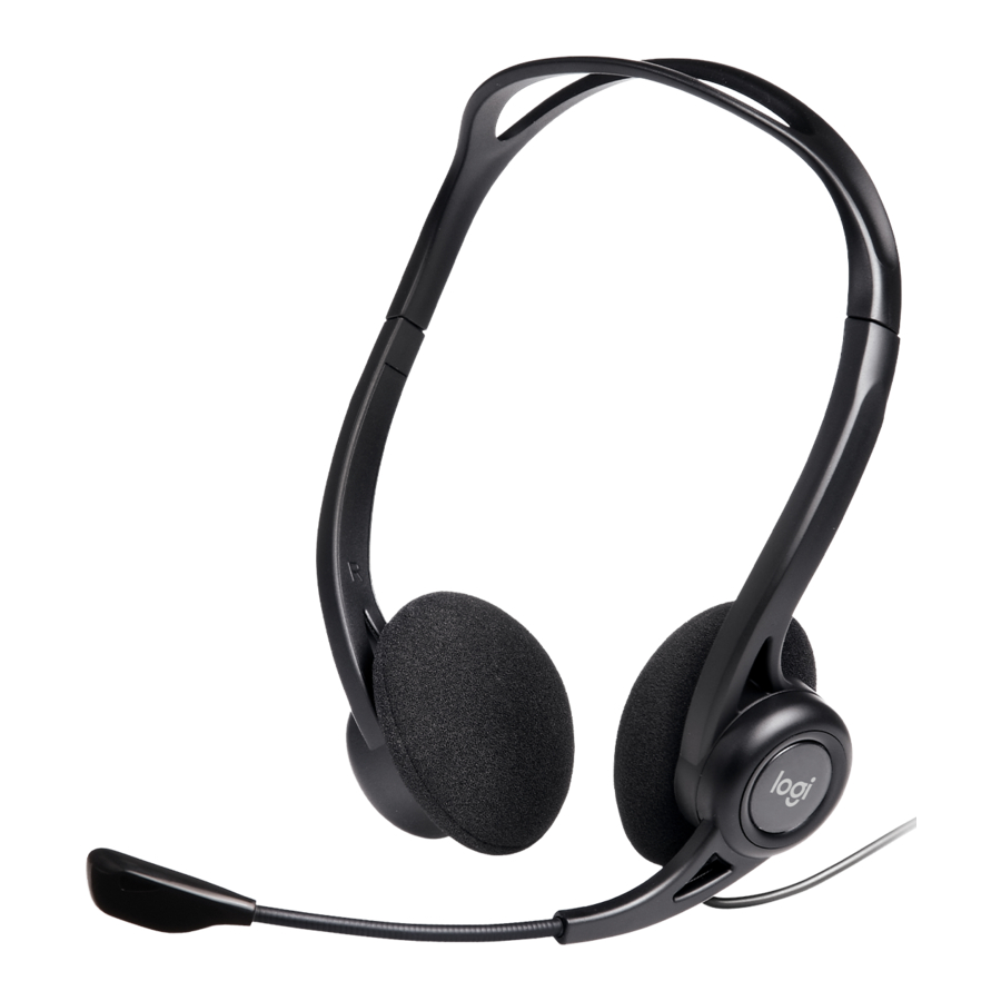 Logitech PC HEADSET 960 USB - Stereo Headset Manual | ManualsLib