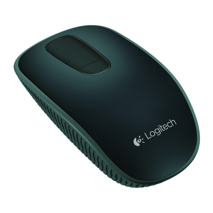 Logitech T400 - Zone Touch Wireless Optical Mouse Manual | ManualsLib