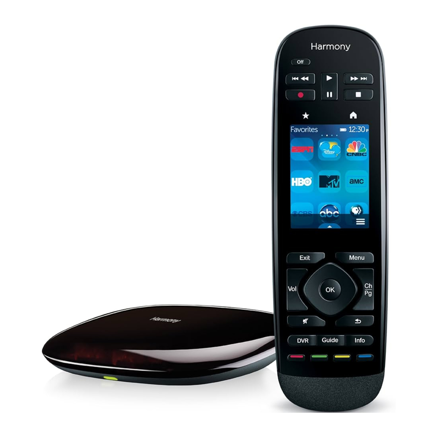 Logitech Harmony Ultimate - All in One Remote Manual | ManualsLib