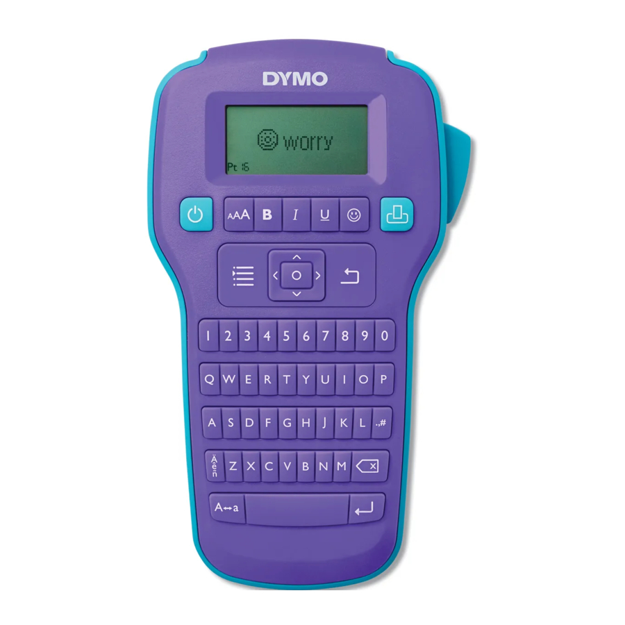 Dymo COLORPOP! - Color Label Maker Manual | ManualsLib