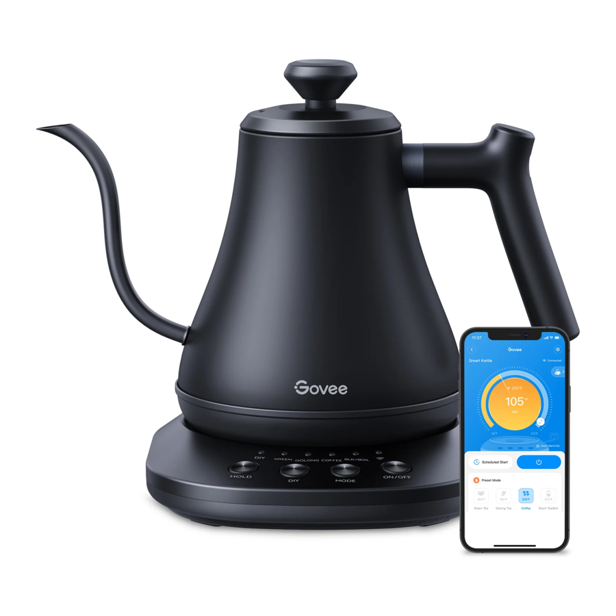 Govee H7170 - Smart Electric Kettle Manual | ManualsLib