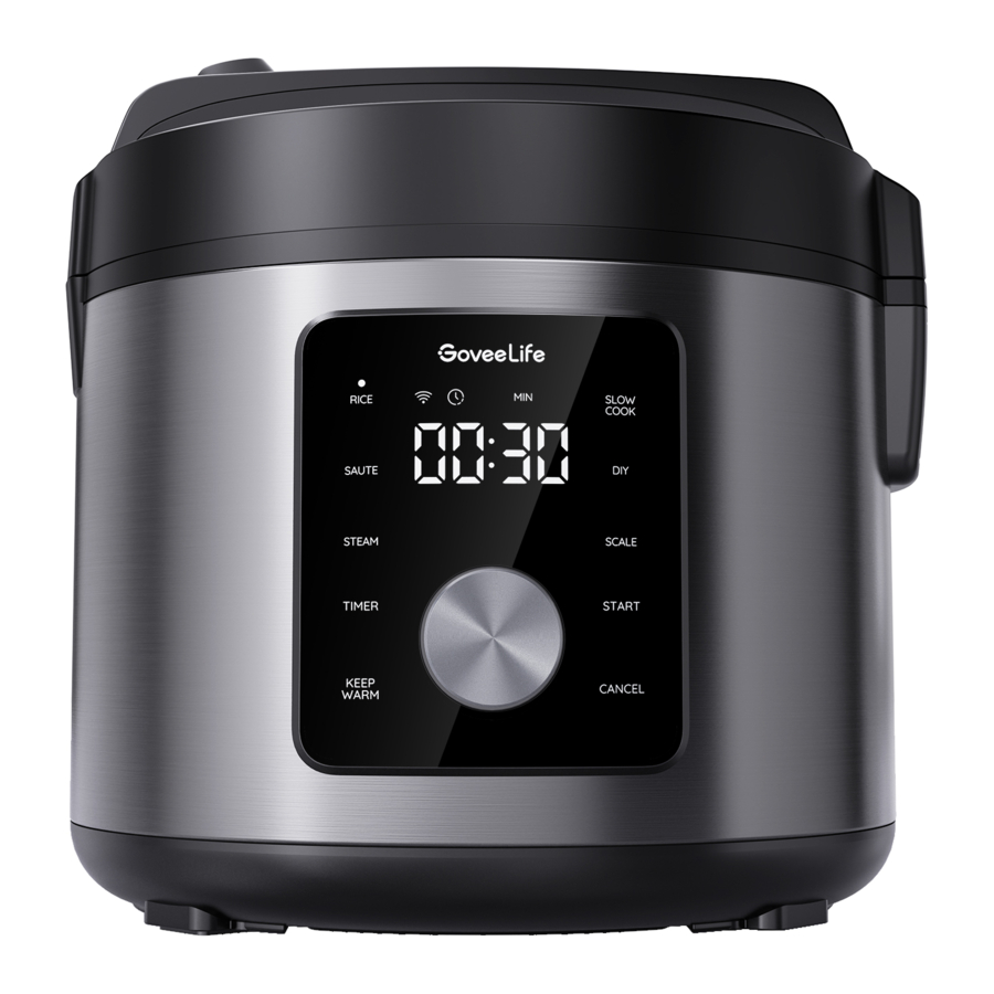 GoveeLife H7180 - Smart Rice Cooker Pro Manual | ManualsLib