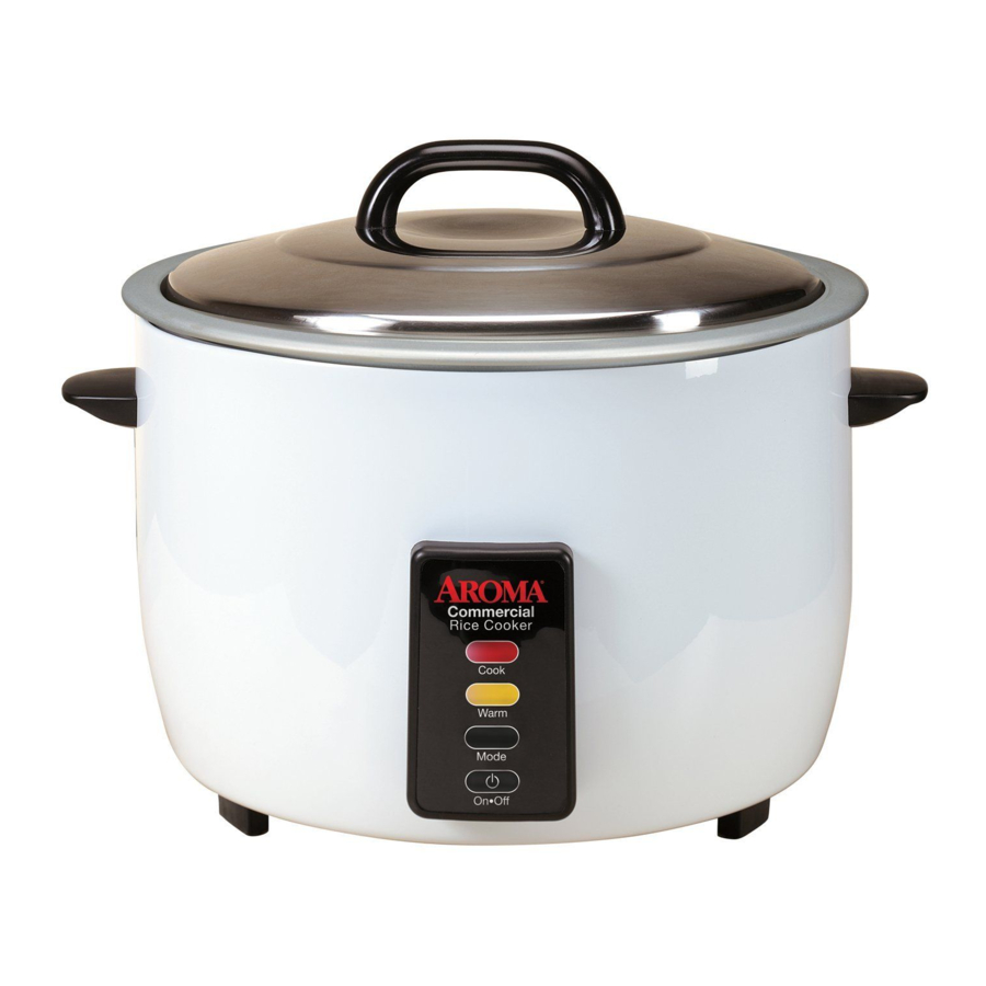 Aroma ARC-1033E - Commercial Rice Cooker Manual | ManualsLib