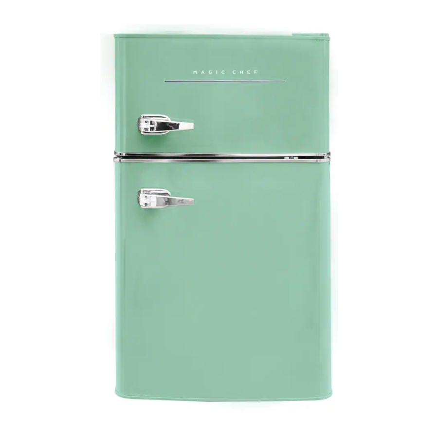 Magic Chef Mini Fridge Retro Two Door HMCR320ME Manual | ManualsLib