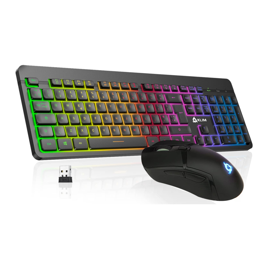 KLIM Tandem - Wireless Gaming Keyboard and Mouse Combo Manual | ManualsLib