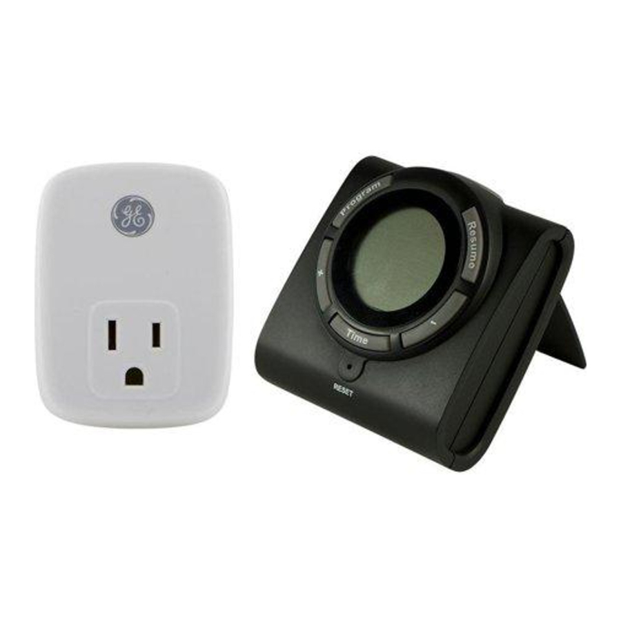 GE SunSmart - Wireless Timer System Manual | ManualsLib