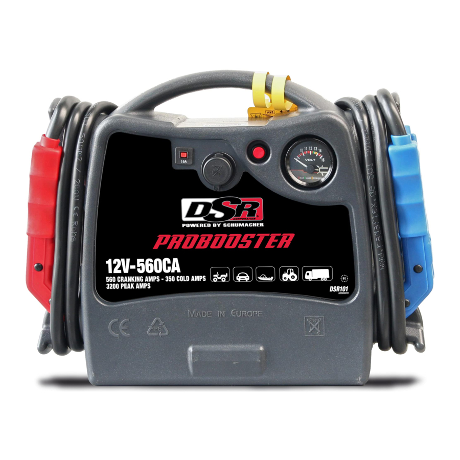 Schumacher DSR101 - 3200 Peak Amp ProBooster Manual | ManualsLib