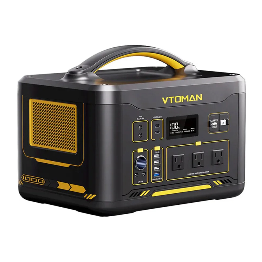 VTOMAN Jump 1000 - 1000W Portable Power Station Manual | ManualsLib
