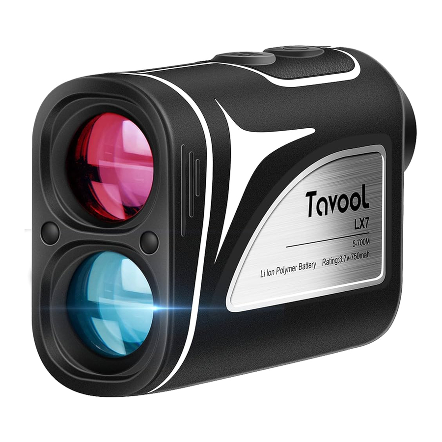 Tavool LX7 - Laser Rangefinder Manual | ManualsLib