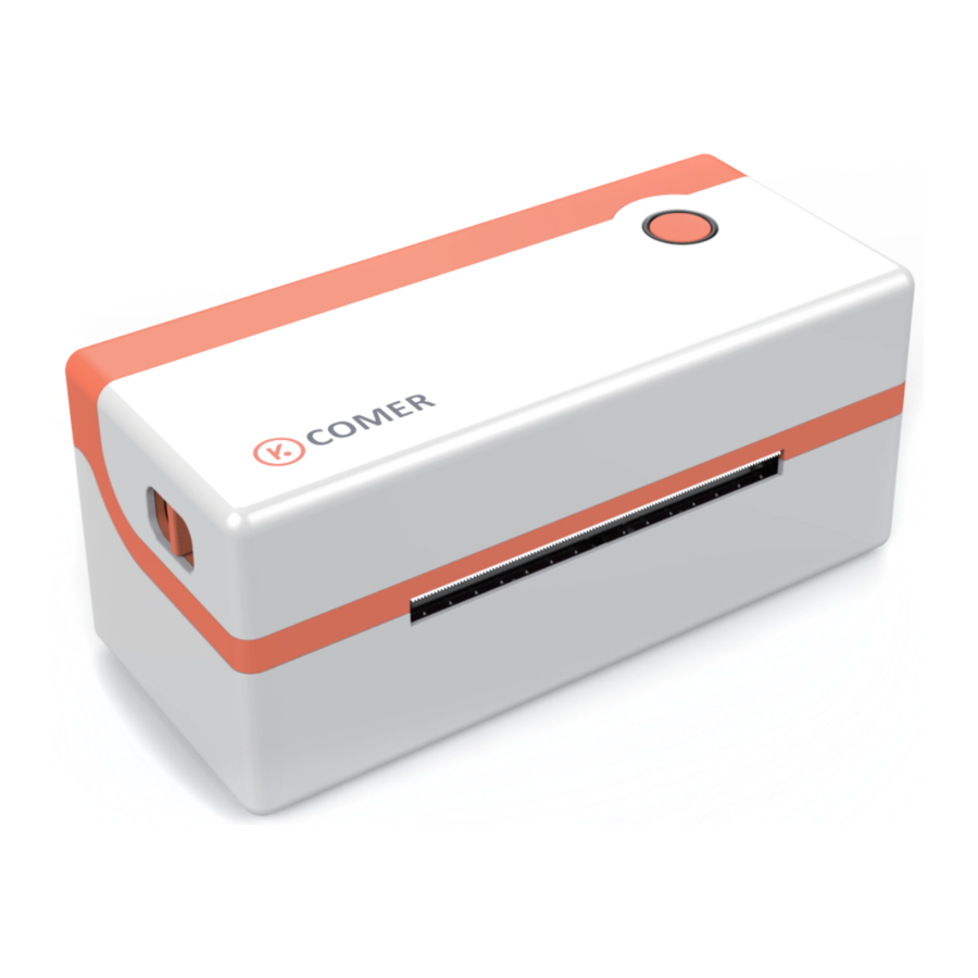 COMER RX106F - Logistics Thermal Label Printer Manual | ManualsLib
