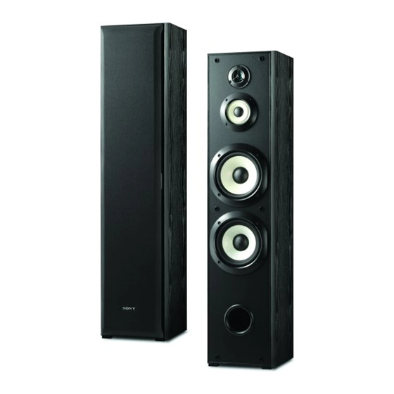 SONY SS-F6000 SPECIFICATIONS Pdf Download | ManualsLib