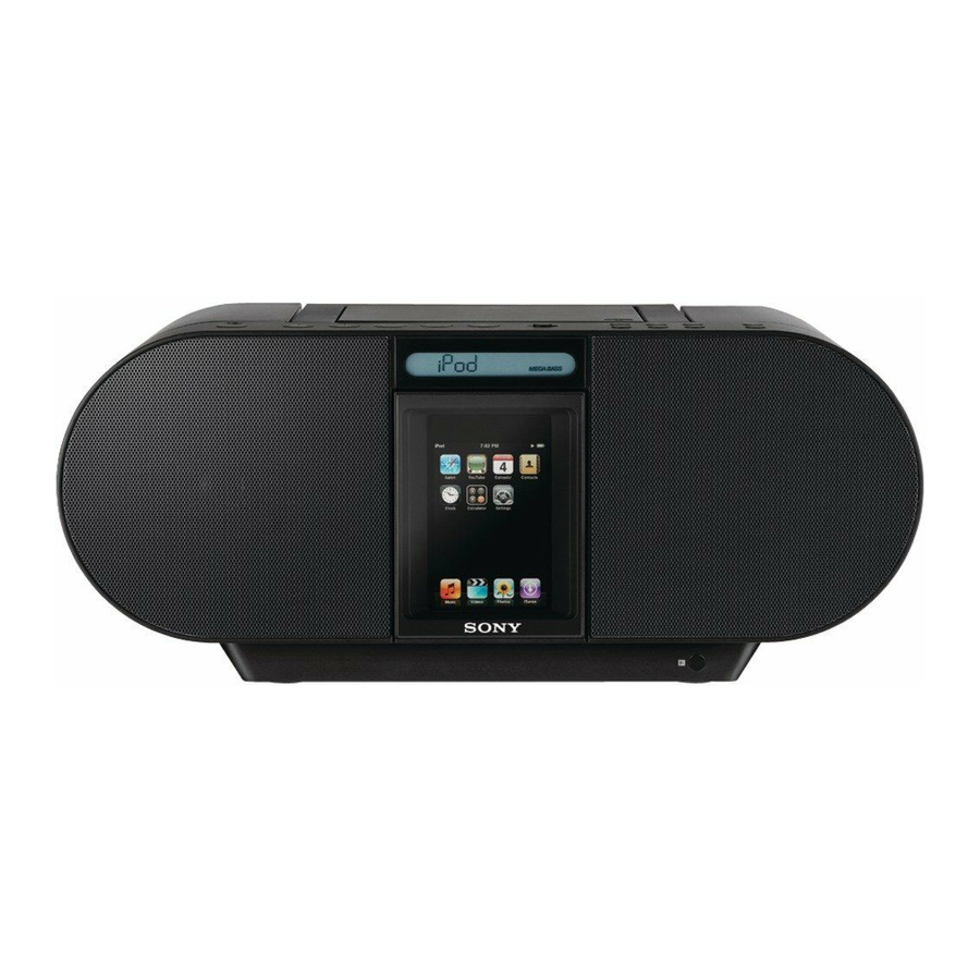 SONY ZS-S4IP SPECIFICATIONS Pdf Download | ManualsLib