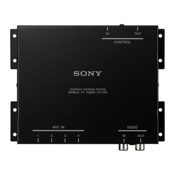 SONY XT-V70 INSTALLATION/CONNECTIONS Pdf Download | ManualsLib