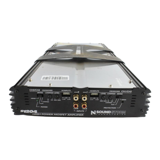 SOUND STORM S1002 USER MANUAL Pdf Download | ManualsLib