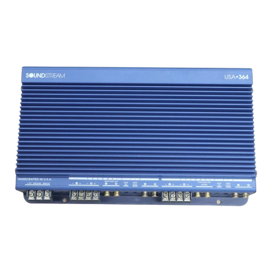 SOUNDSTREAM USA-204 OWNER'S MANUAL AND INSTALLATION MANUAL Pdf Download ...