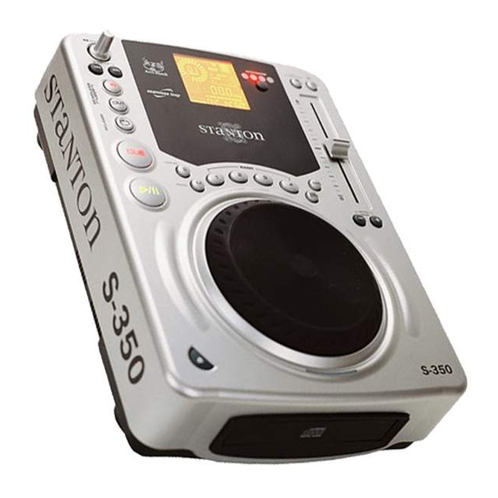 STANTON S-350 USER MANUAL Pdf Download | ManualsLib