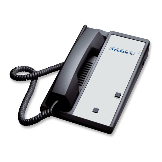 TELEDEX DIAMOND LOBBY USER MANUAL Pdf Download | ManualsLib