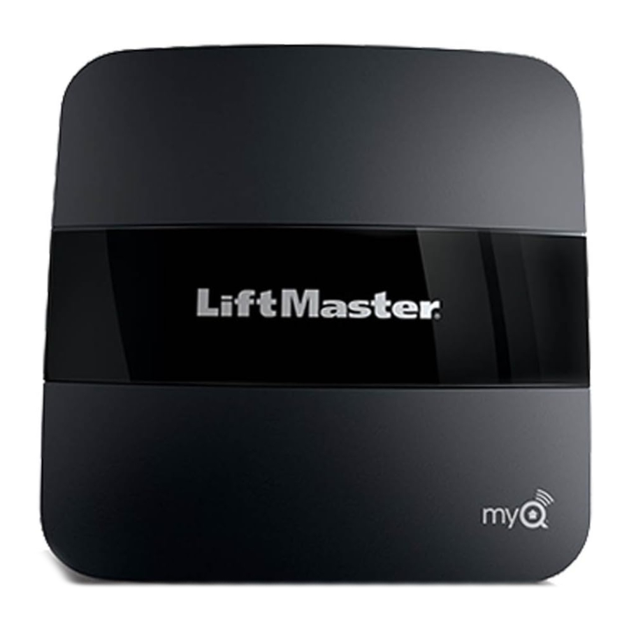 Chamberlain MYQ-G0303-SP - Home Bridge Quick Start Guide | ManualsLib