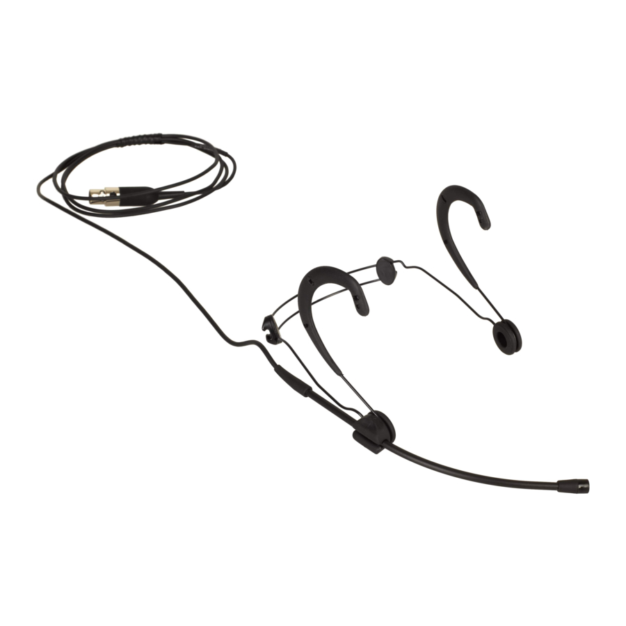 Shure BETA53, BETA54 - Headworn Vocal Microphones Manual | ManualsLib