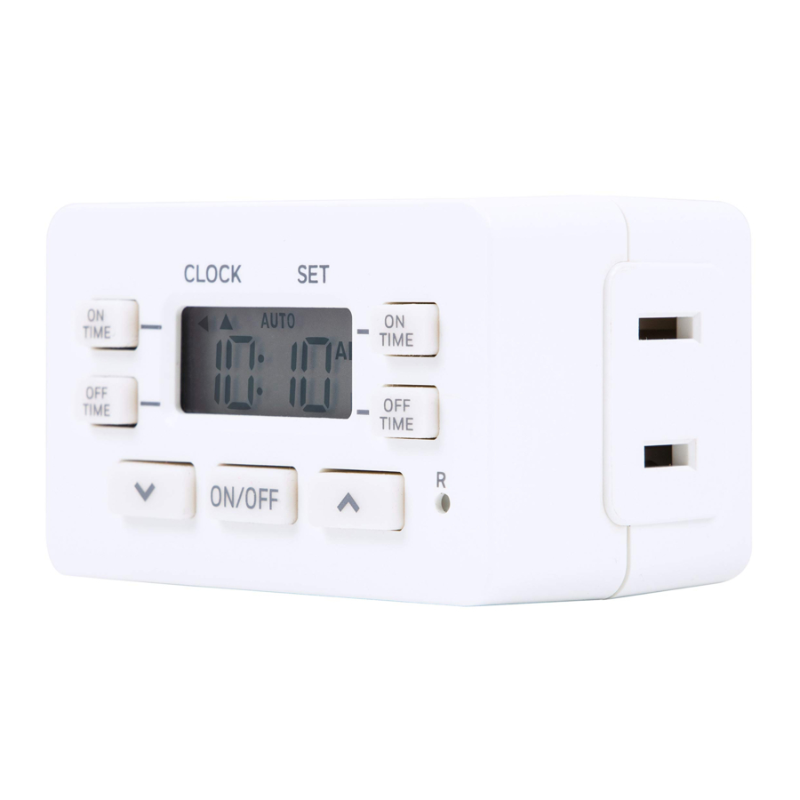 UltraPro 45184 - Plug-in Single-Outlet Digital Timer Manual | ManualsLib
