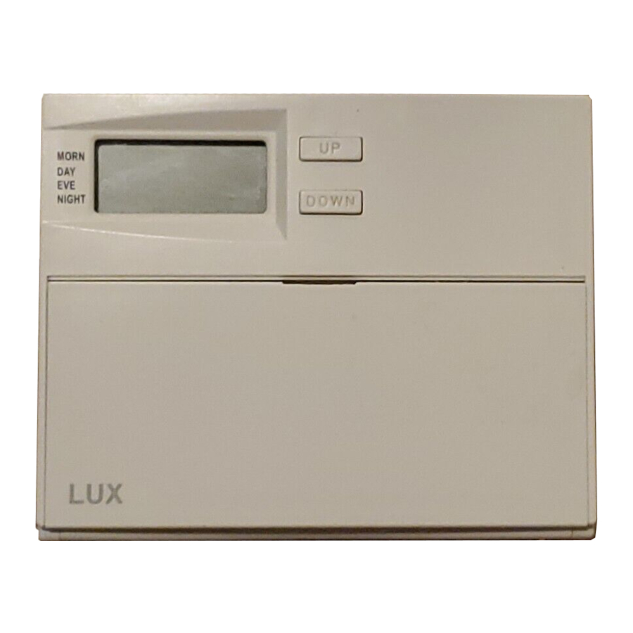 LUX SMART TEMP TX500b Series - ELECTRONIC THERMOSTAT Manual | ManualsLib