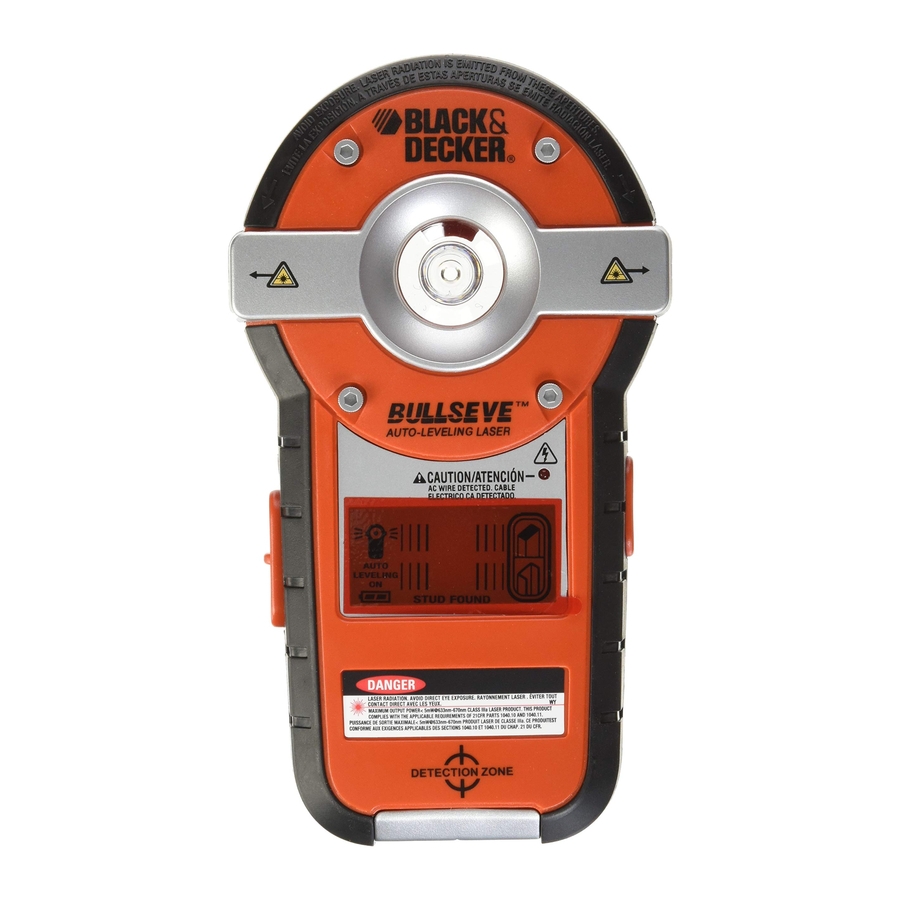 Black & Decker BDL190S - BULLSEYE Auto Leveling Laser / Wood & Metal ...