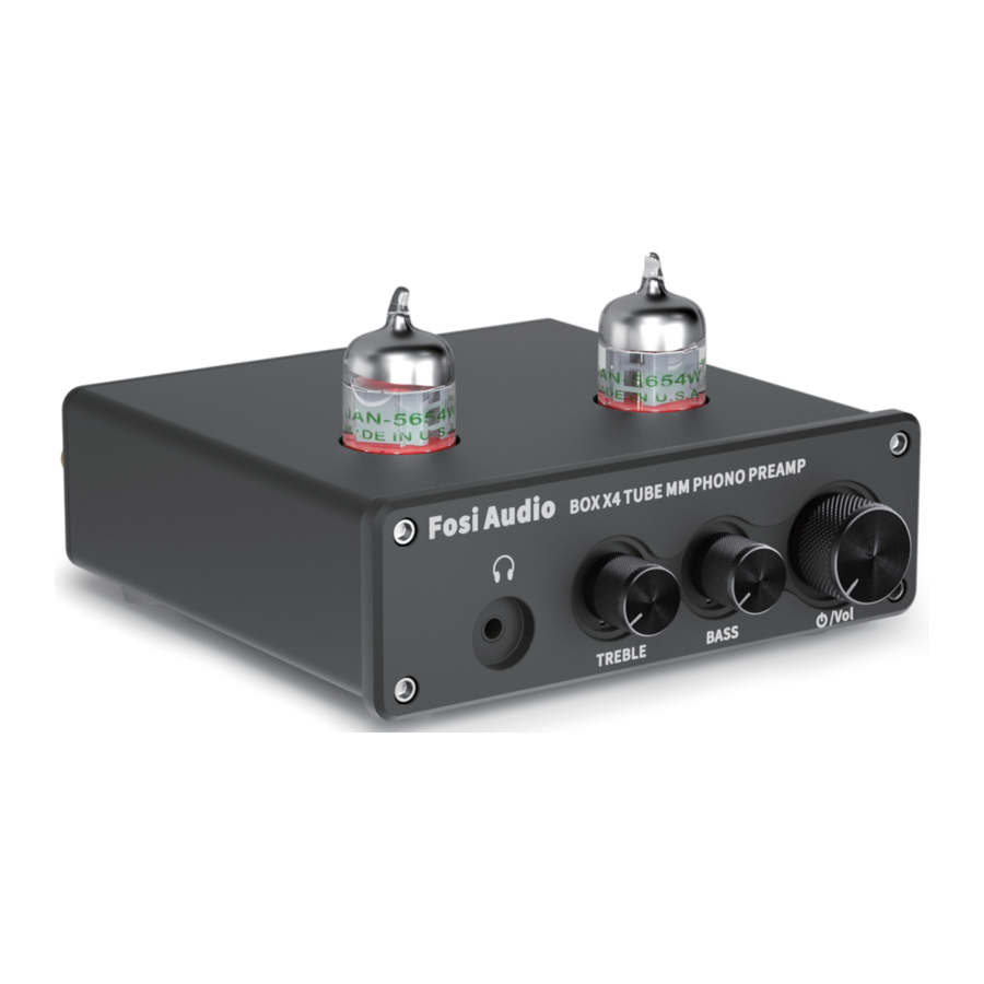 Fosi Audio BOX X4 - Hifi Tube Phono Preamp and Headphone Amplifier ...