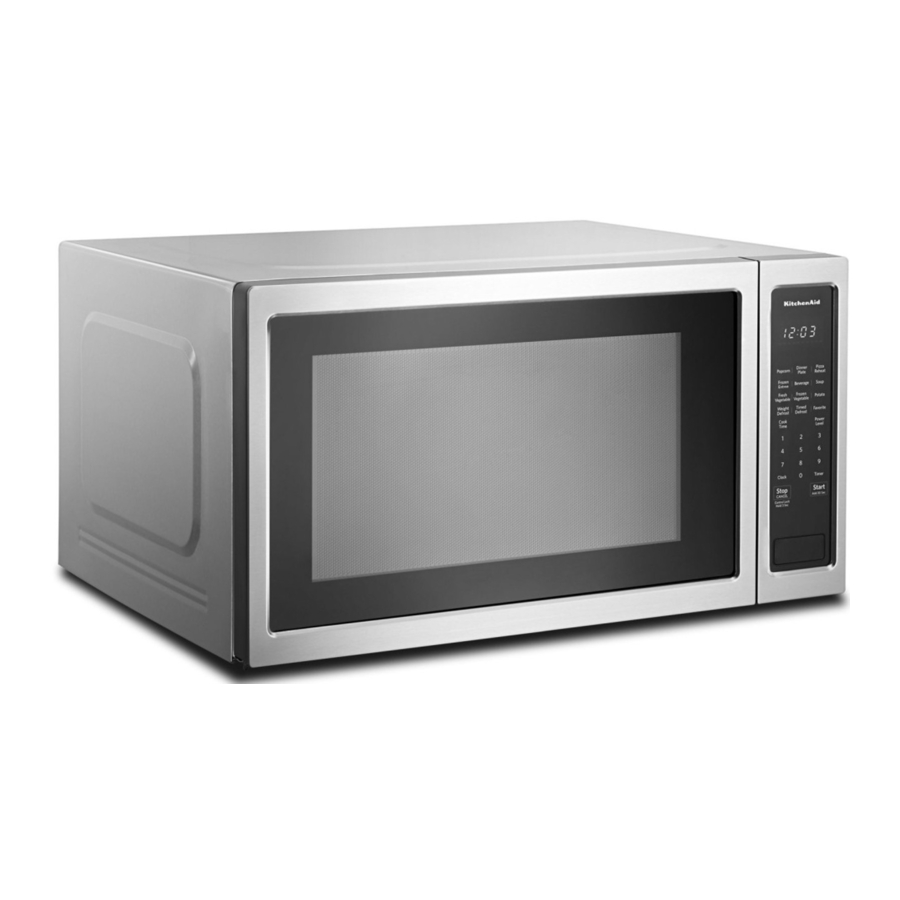 KitchenAid KMCS3022G - 24" Countertop Microwave Oven - 1200 Watt Manual ...