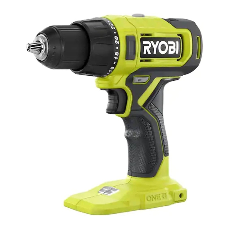 Ryobi P215 - 18 VOLT 1/2 in. 2-SPEED DRILL-DRIVER Manual | ManualsLib
