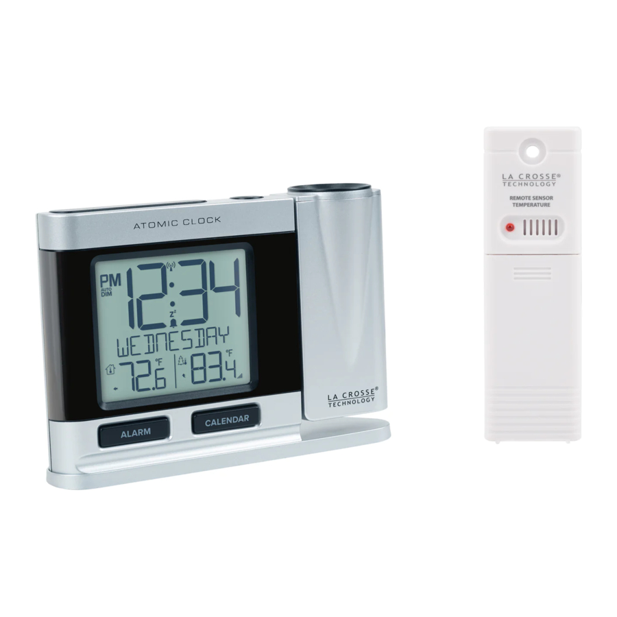 La Crosse Technology 616-12667 - Atomic Projection Alarm Clock with ...