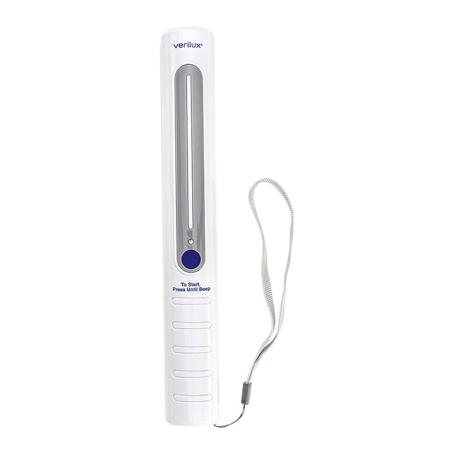 Verilux CleanWave VH03 - UVC Sanitizing Travel Wand with CleanWave Technology Manual | ManualsLib