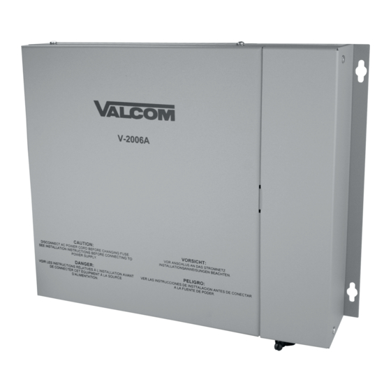 VALCOM V-2006A TECHNICAL SPECIFICATIONS Pdf Download | ManualsLib