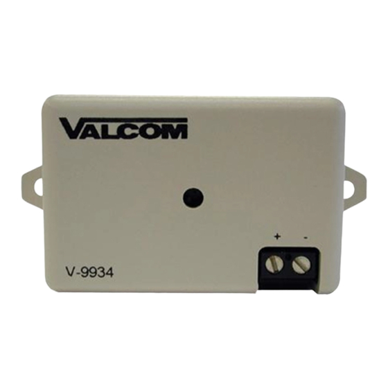 VALCOM V-9934 SPECIFICATION SHEET Pdf Download | ManualsLib