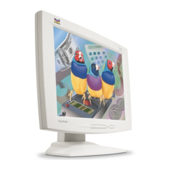 VIEWSONIC VG181 SPECIFICATIONS Pdf Download | ManualsLib