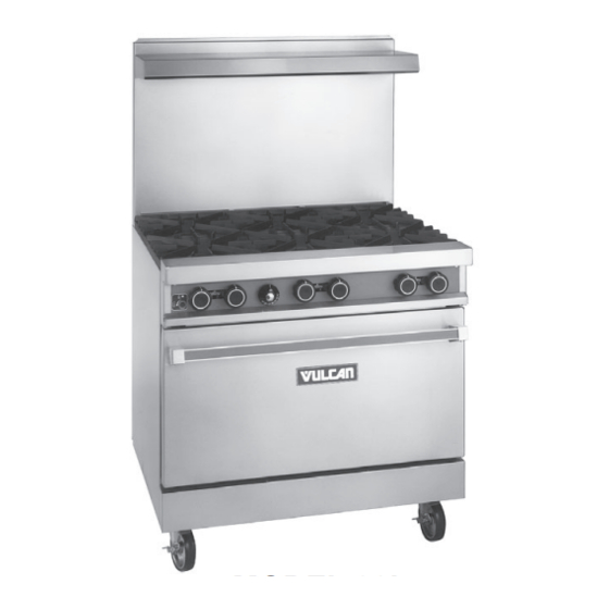 VULCAN-HART 36L SPECIFICATIONS Pdf Download | ManualsLib