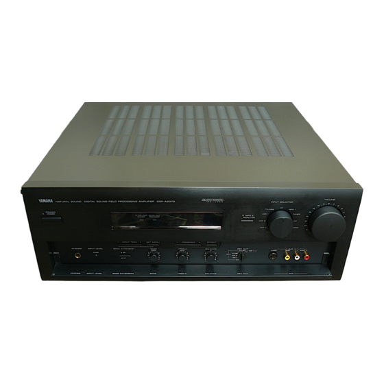 YAMAHA DSP-A2070 OPERATION MANUAL Pdf Download | ManualsLib