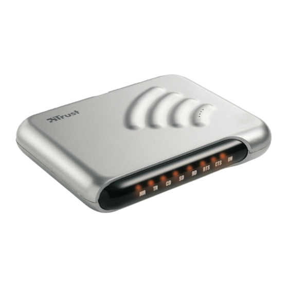 TRUST 56K V92 EXTERNAL MODEM USER MANUAL Pdf Download | ManualsLib