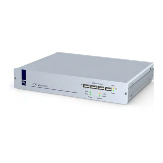 G&D CATVISION EXTENDER INSTALLATION AND OPERATION MANUAL | ManualsLib