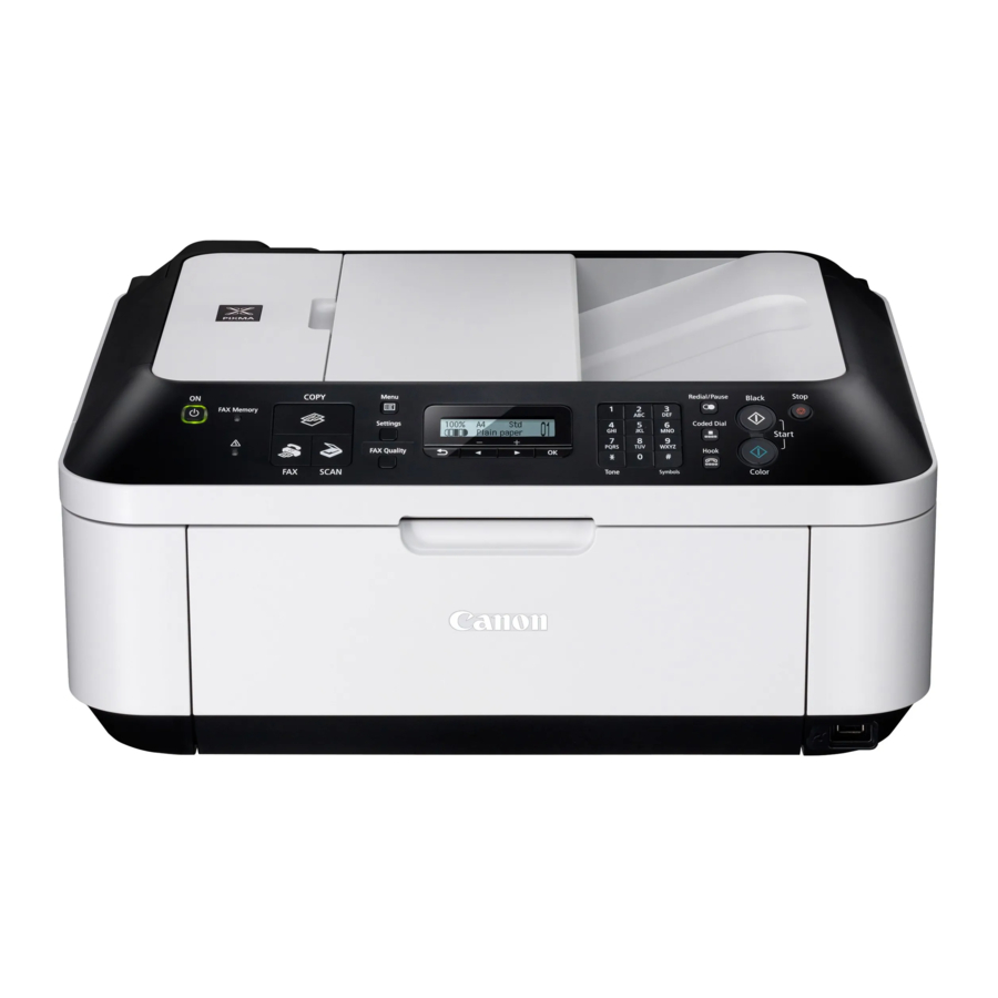 Canon MX360, MX410 Manual | ManualsLib