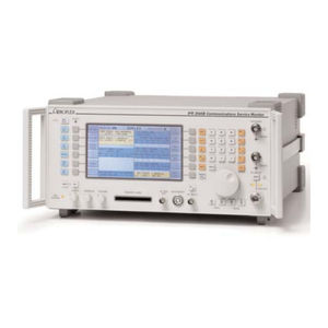 User Manuals: Aeroflex IFR 2945B Communication Monitor