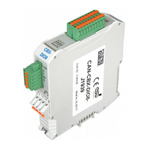 ESD CAN-CBX-DIO8-J1939 MANUAL Pdf Download | ManualsLib