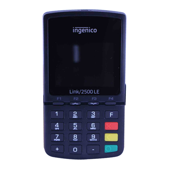 INGENICO LINK/2500 LE USER MANUAL Pdf Download | ManualsLib