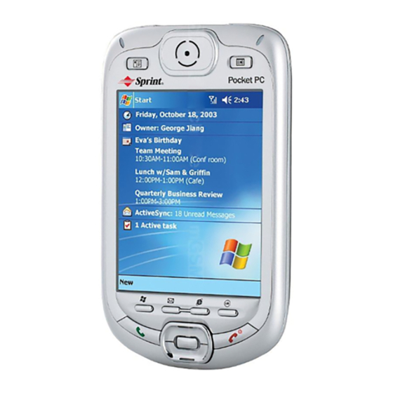 AUDIOVOX PPC-6600 USER MANUAL Pdf Download | ManualsLib